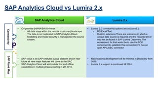 Sap analytics cloud vs lumira 2.x | PPTX | Cloud Computing | Internet