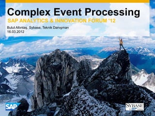 Sybase Complex Event Processing | PDF