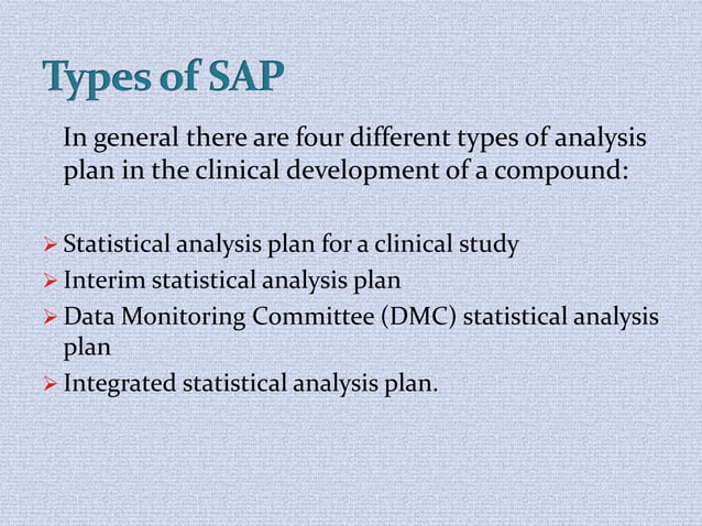 Sap and its importance in clinical research | PPTX | Computer Software ...
