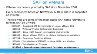 SAP and VMware (Virtualizing SAP) | PDF