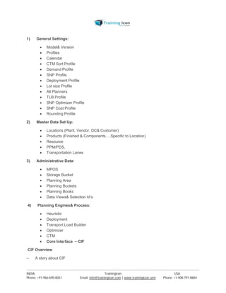 SAP APO ONLINE TRAINING | PDF