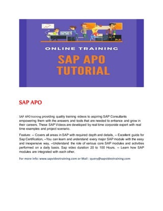 Sap APO | DOCX