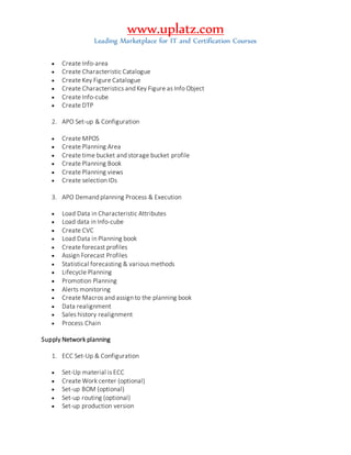 Sap APO (Advanced Planner and Optimizer) | DOCX