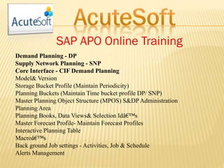 Sap apo online training | PPT