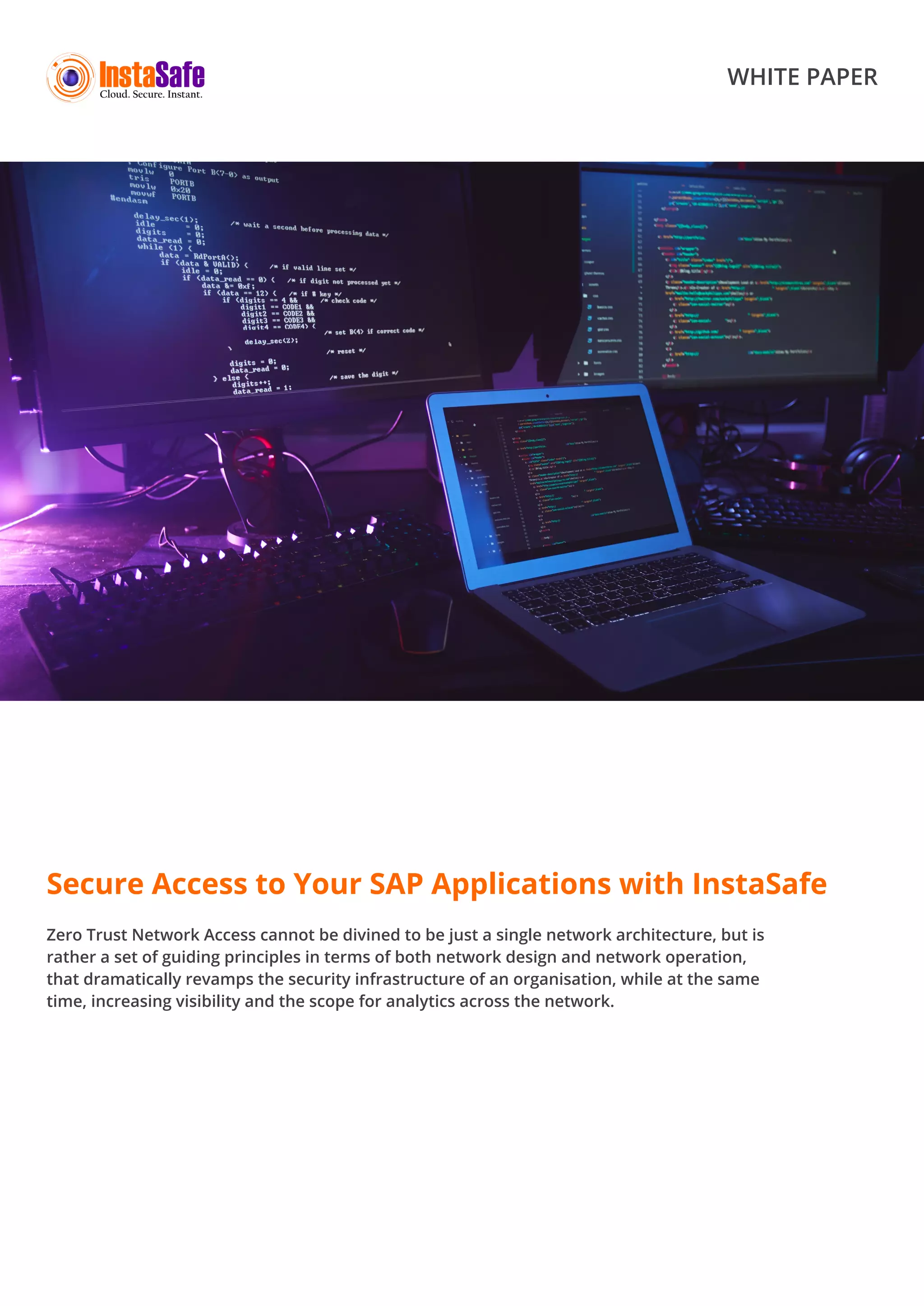 SAP Application Access with Instasafe Zero Trust | PDF | Cloud ...