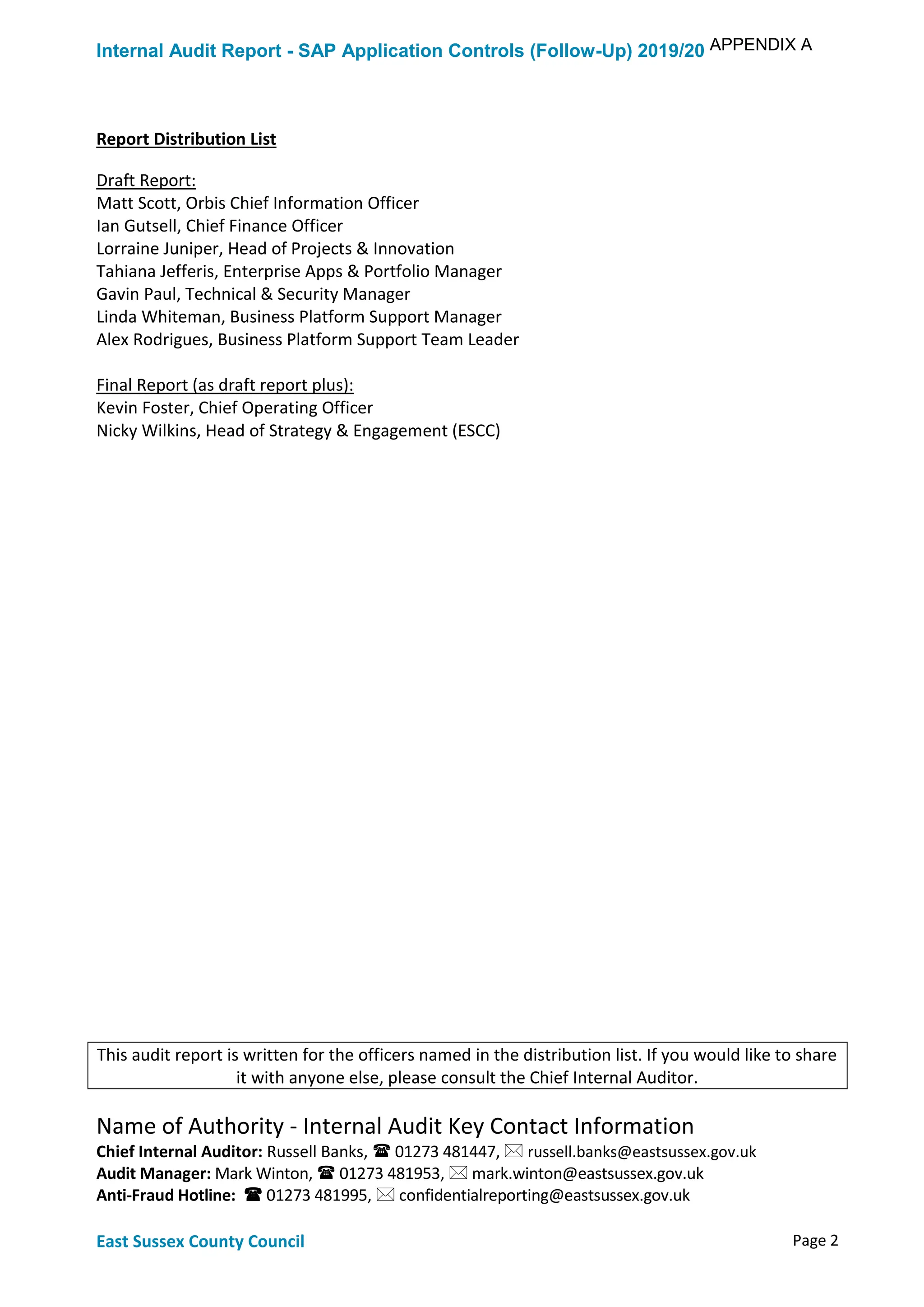 SAP Application Controls Follow-up - final audit report.pdf