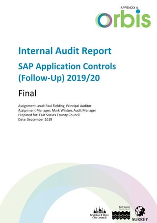 SAP Application Controls Follow-up - final audit report.pdf