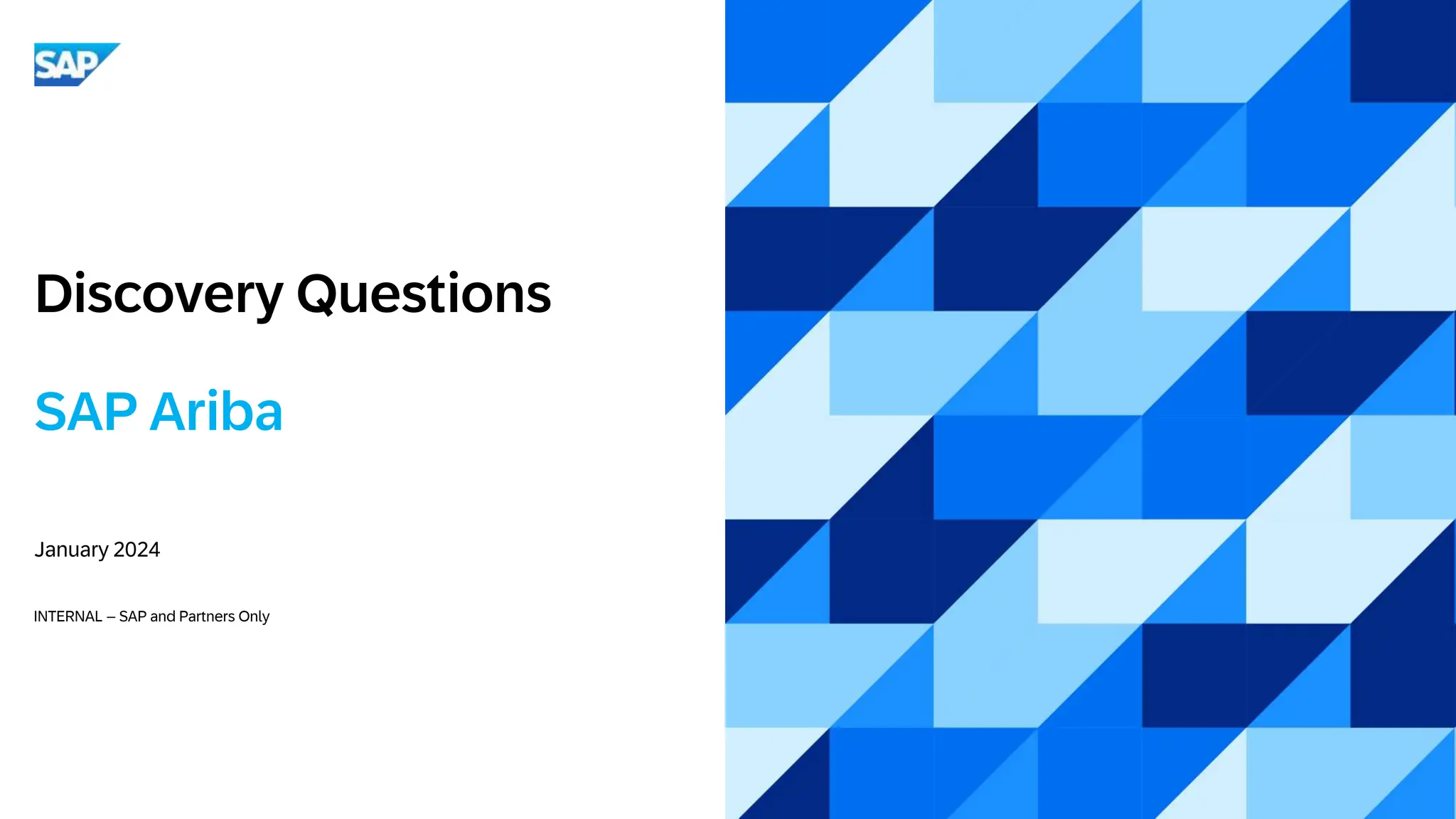 SAP Ariba Discovery Questions January 2024 | PPTX