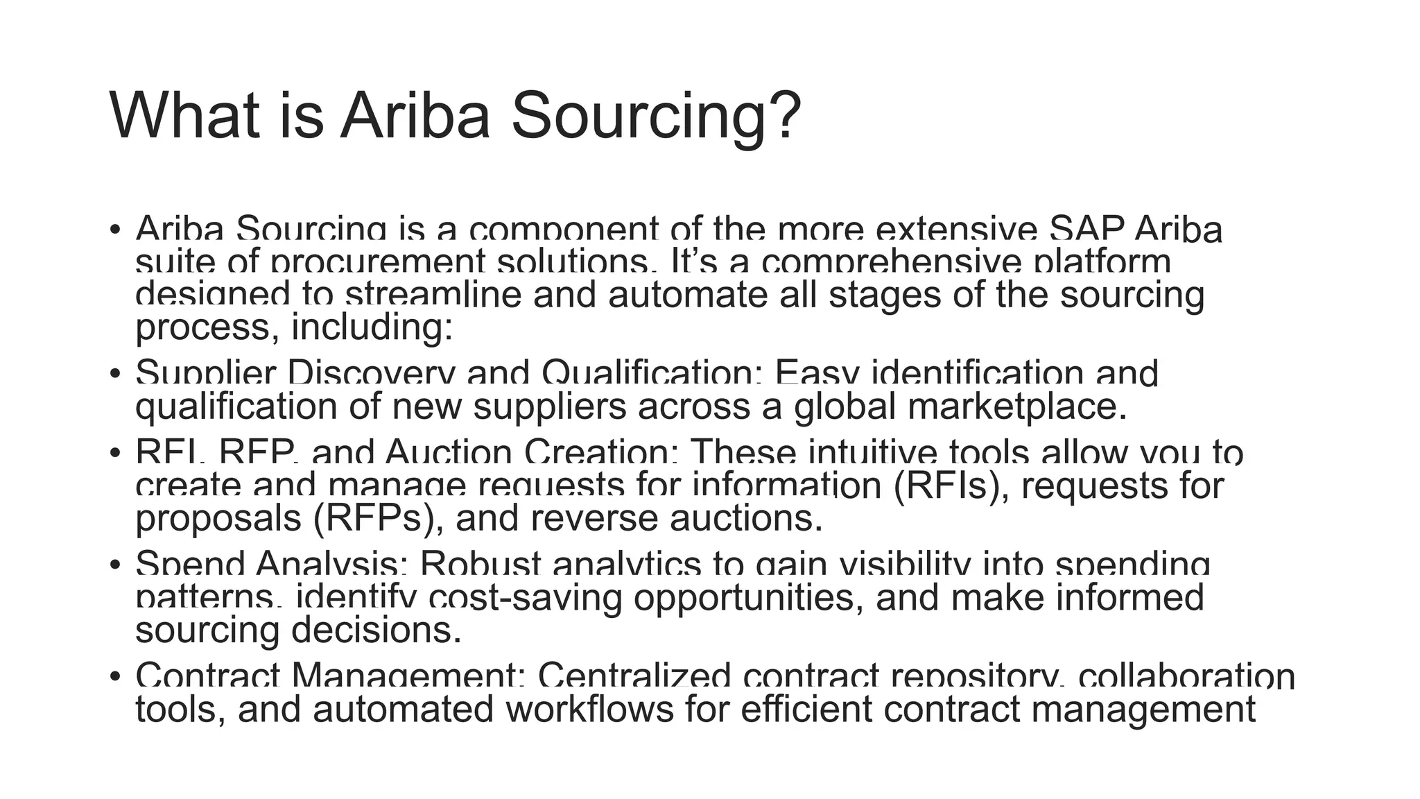 The Power of Ariba Sourcing: Streamlining Your Procurement Process | PPTX