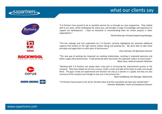 S A Partners Brochure | PDF