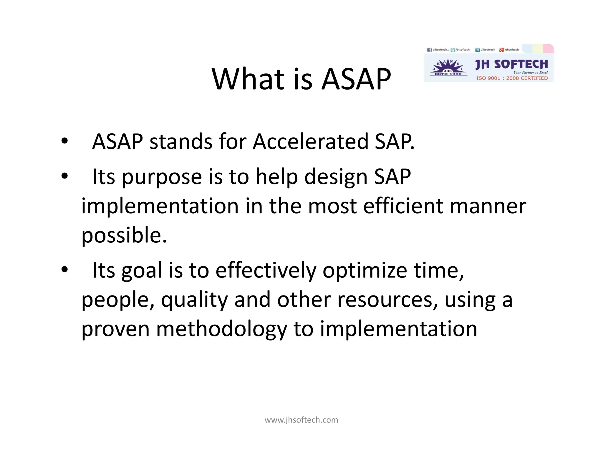 SAP ASAP 8 Methodology | PDF
