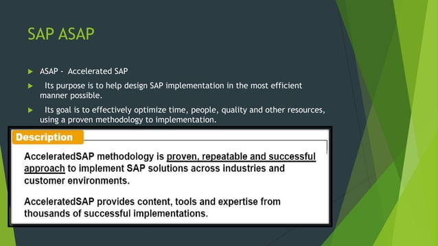 ASAP Methodology for Implementing SAP System | PPT