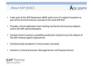 SAP ASCS on Kubernetes - A Proposal | PPT