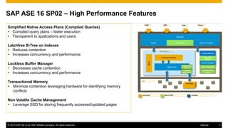 SAP ASE 16 SP02 Performance Features | PPT