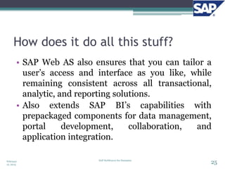 SAP Netweaver for Dummies | PPT