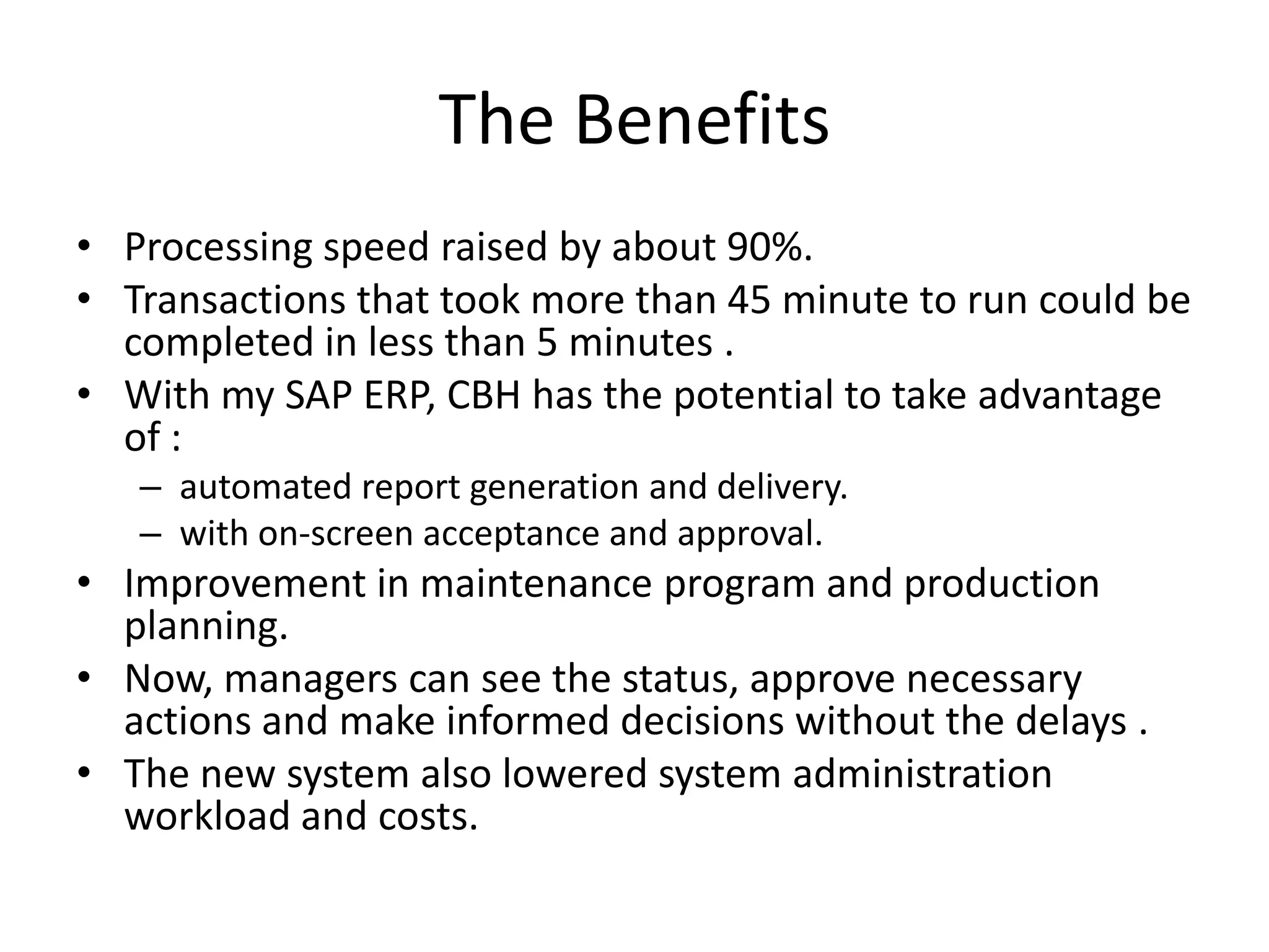 Sap at co operative bulk handling ltd | PPT