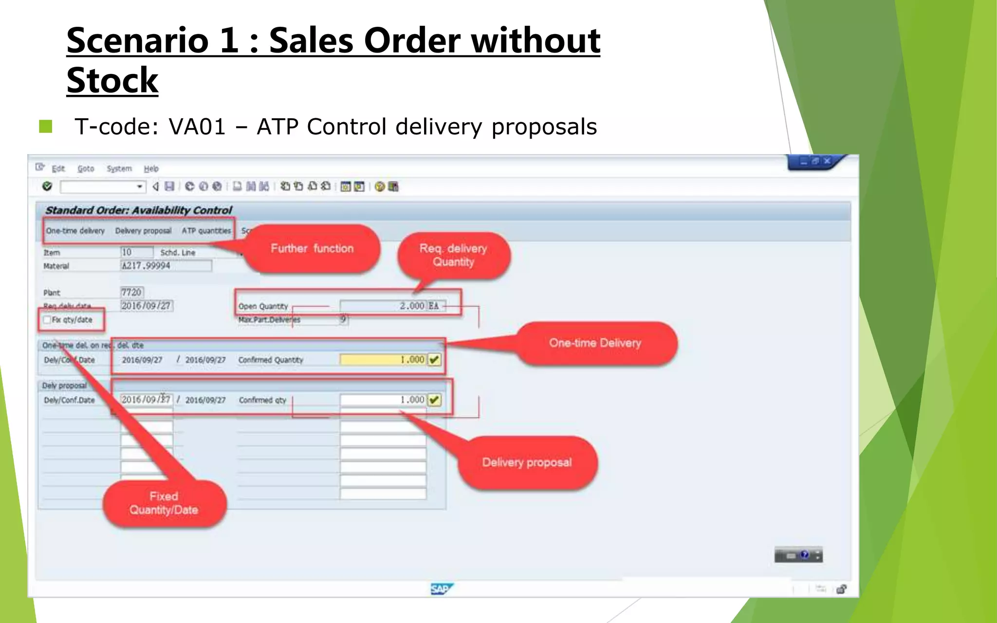 SAP ATP check for Sales Order | PDF