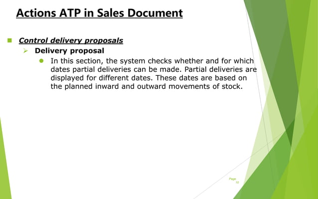 SAP ATP check for Sales Order | PDF | Logistics | Business