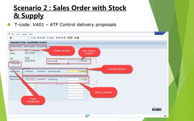 SAP ATP check for Sales Order | PDF | Logistics | Business
