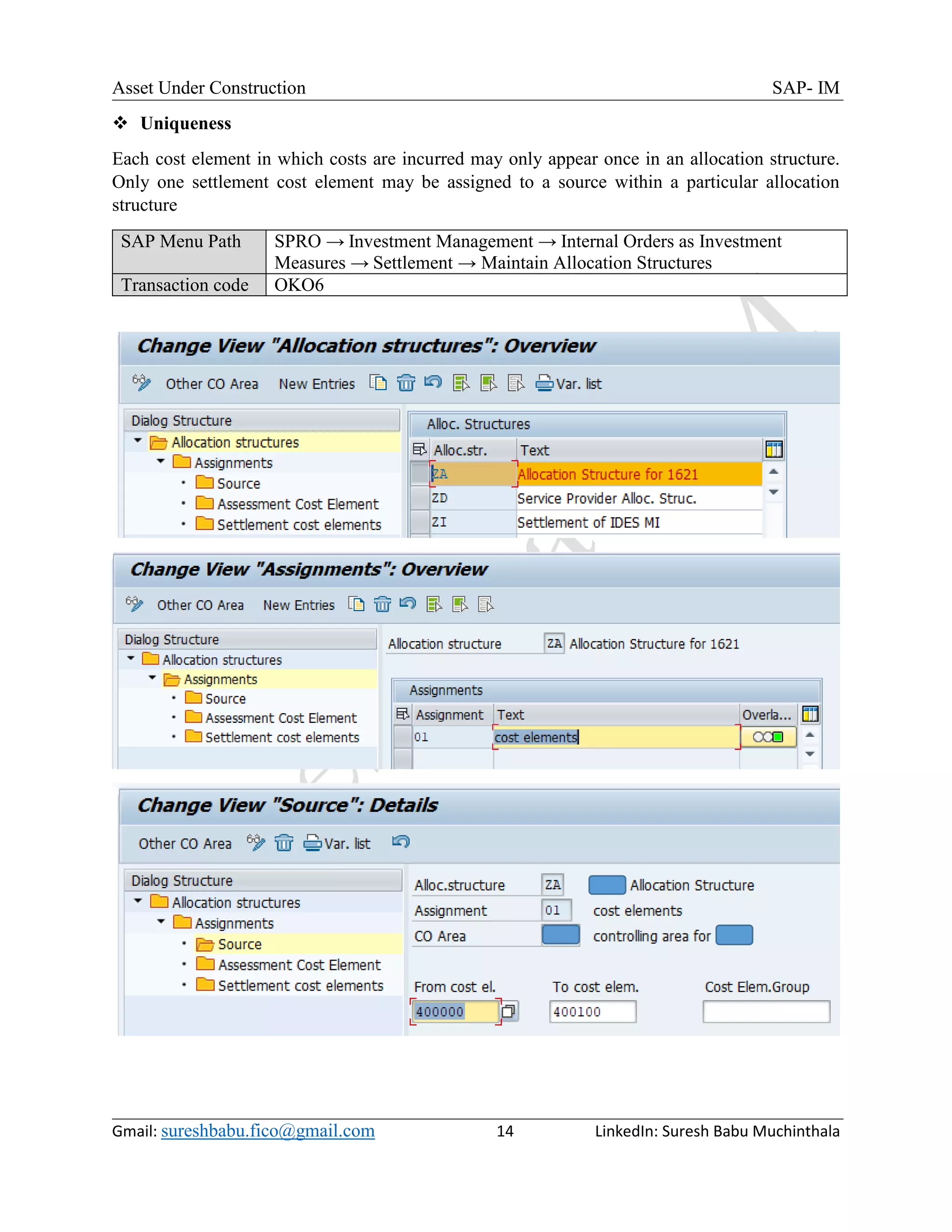 Sap auc internal orders as investment measures | PDF