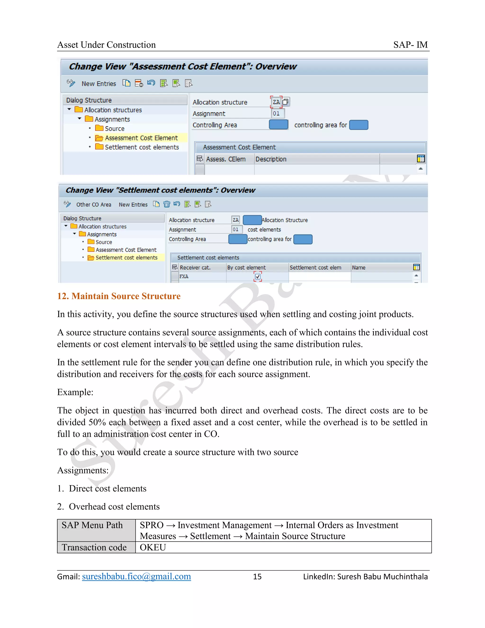 Sap auc internal orders as investment measures | PDF