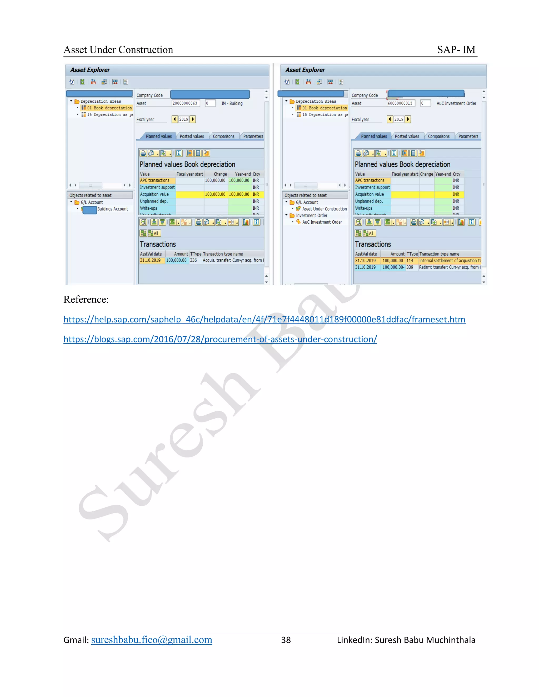 Sap auc internal orders as investment measures | PDF