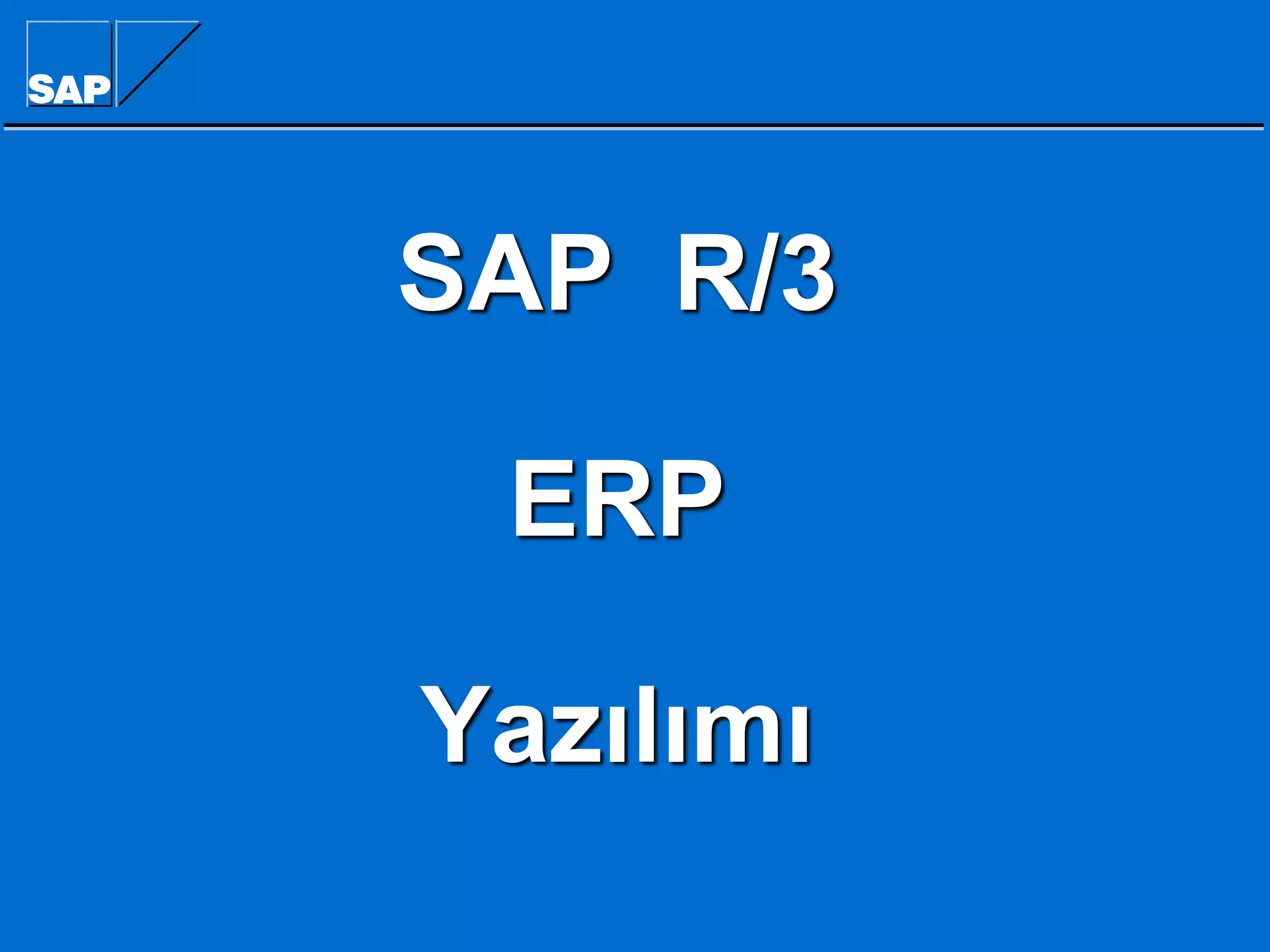 SAP R/3 ERP YAZILIMI | PDF