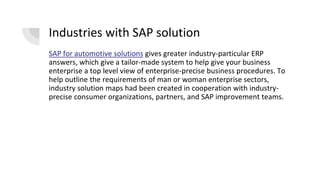 Sap automotive software ppt | PPT