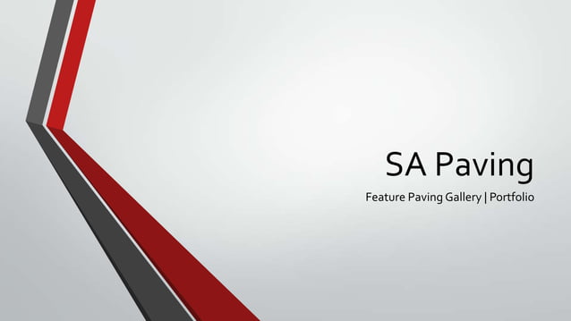 SA Paving | Paving Gallery | PPT