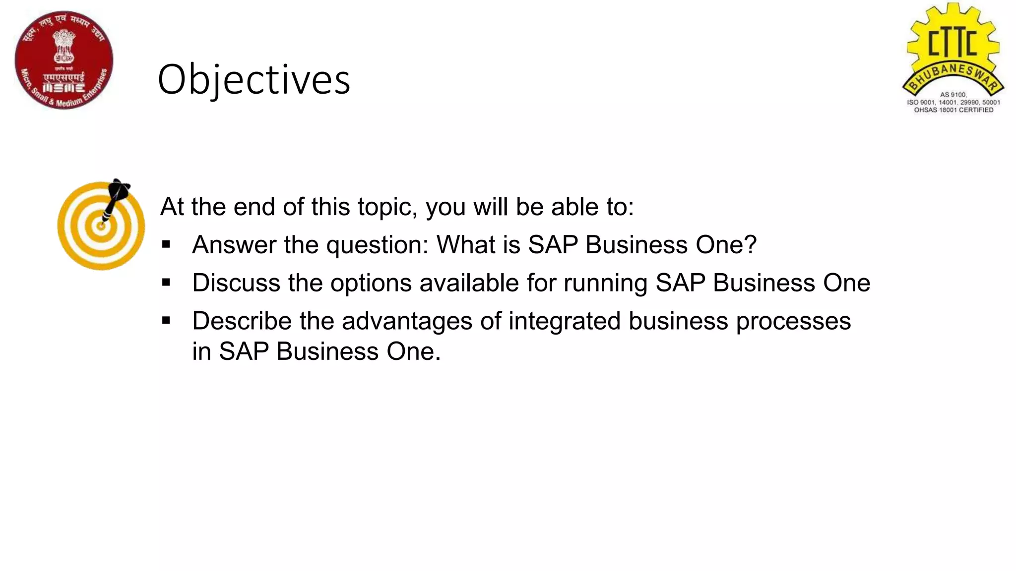 SAP BUSINESS ONE INTRODUCTION & FUNDAMENTAL | PPTX