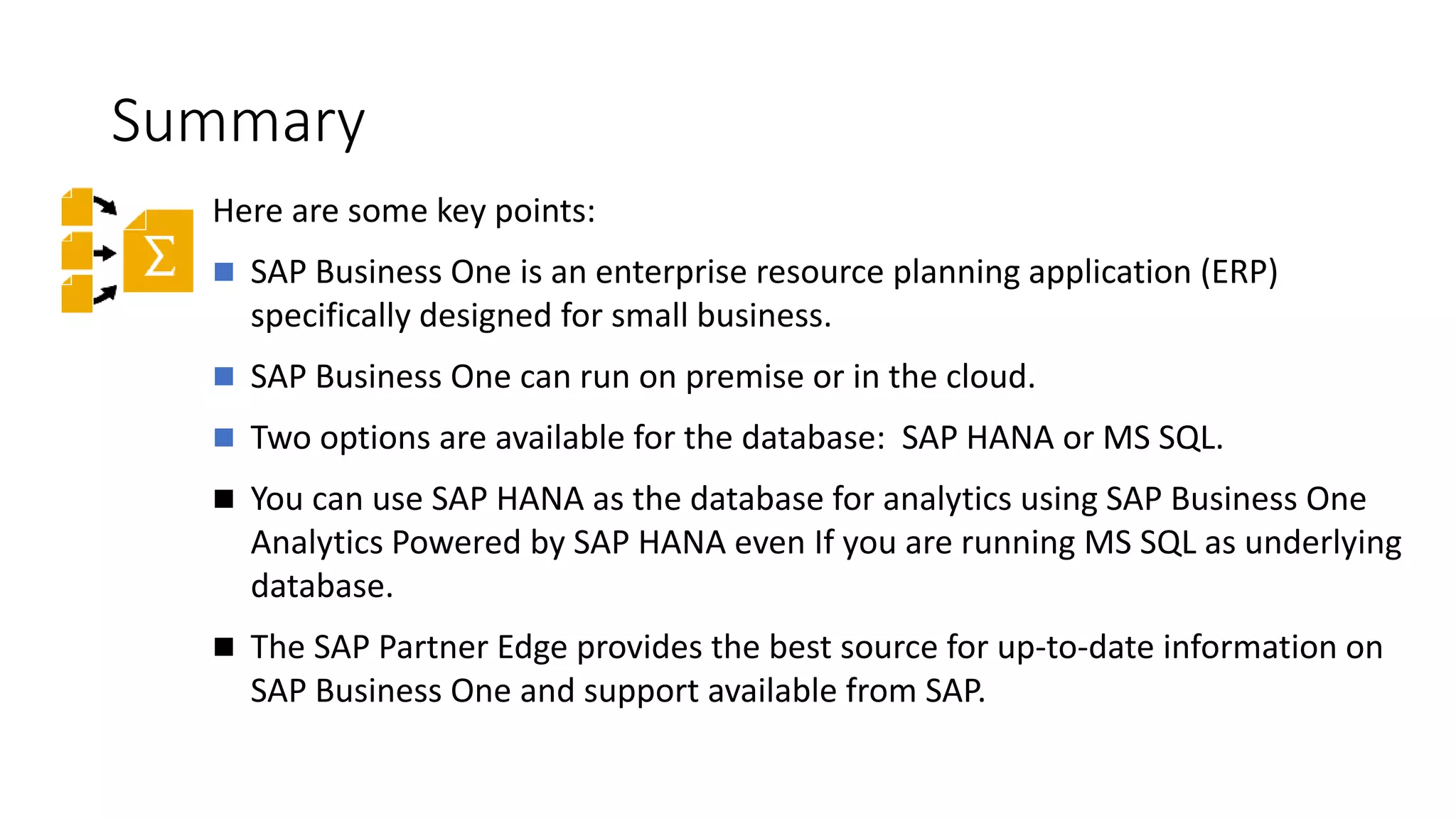 SAP BUSINESS ONE INTRODUCTION & FUNDAMENTAL | PPTX