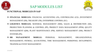 SAP BUSINESS ONE INTRODUCTION & FUNDAMENTAL | PPTX