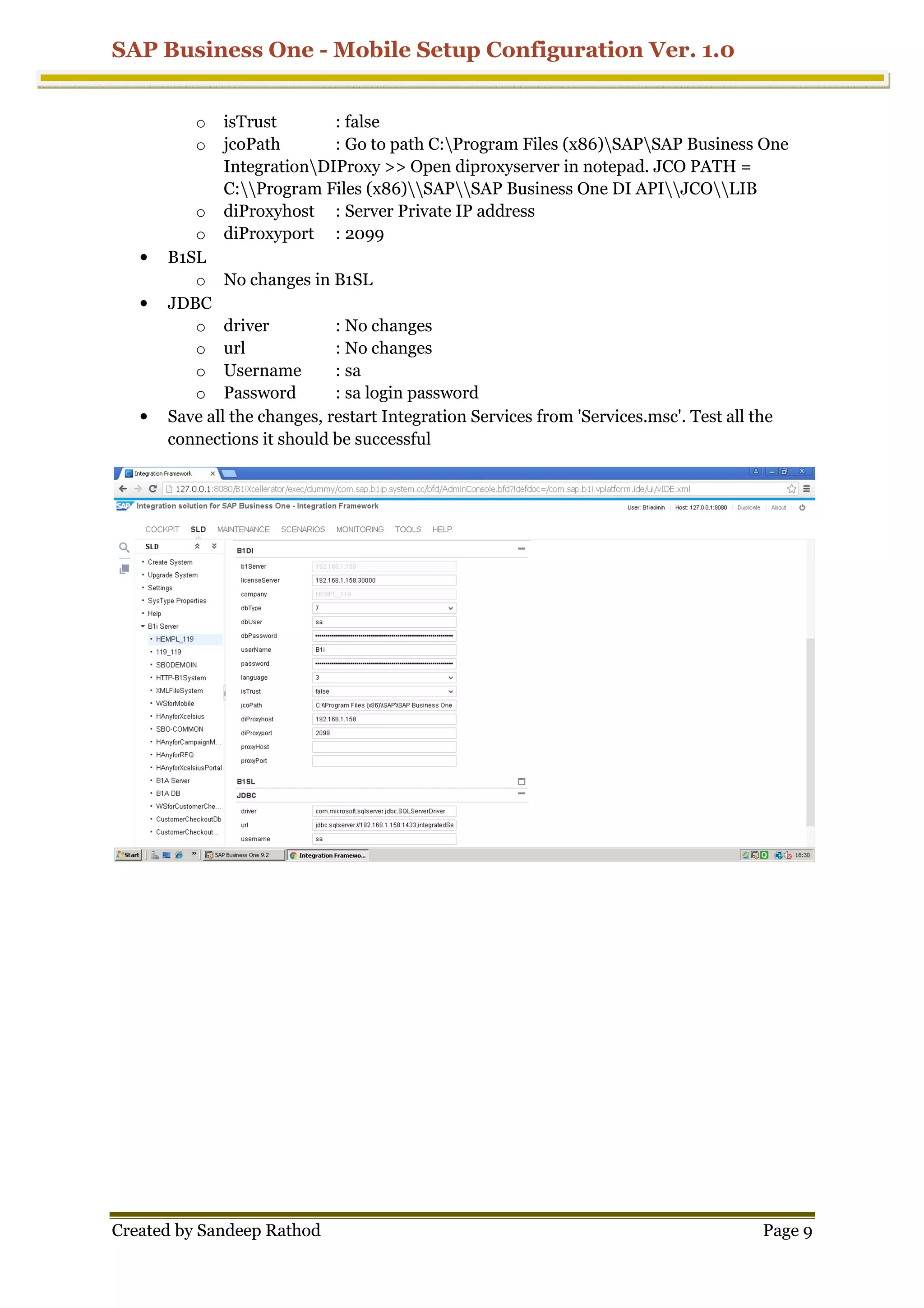 SAP B1 mobile setup-sandeep rathod | PDF