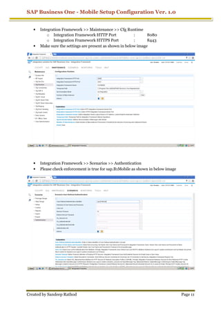 SAP B1 mobile setup-sandeep rathod | PDF