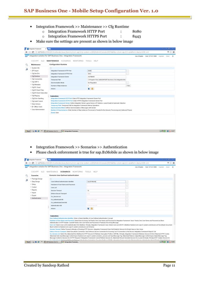 SAP B1 mobile setup-sandeep rathod | PDF | Operating Systems | Computer Software and Applications