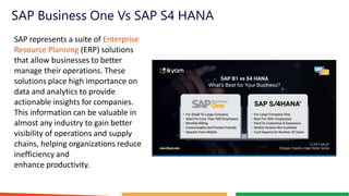 SAP B1 Vs SAP S4 HANA | PPTX