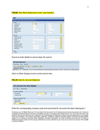 SAP Bank Accounting - EBS Compilation by Techlorean.pdf