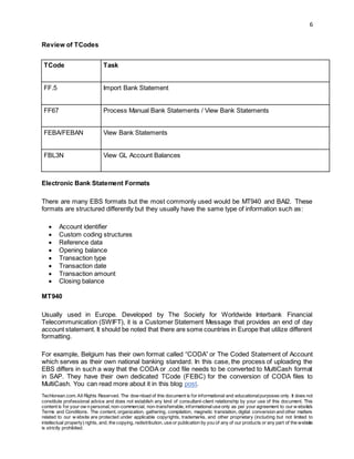 SAP Bank Accounting - EBS Compilation by Techlorean.pdf