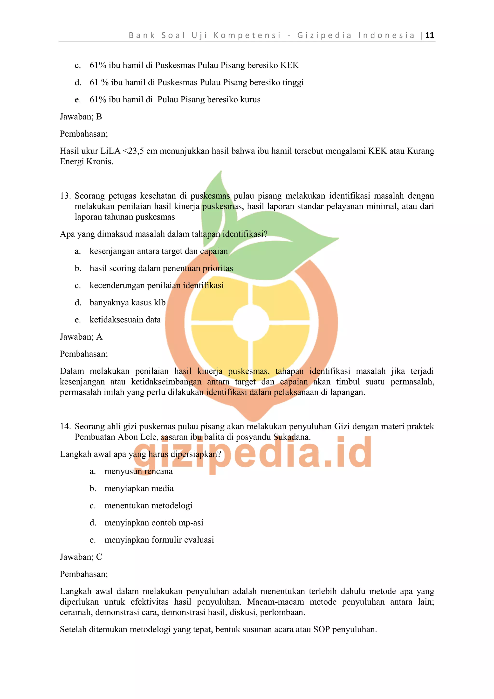 (SAP) Bank Soal Uji Kompetensi Gizi.pdf