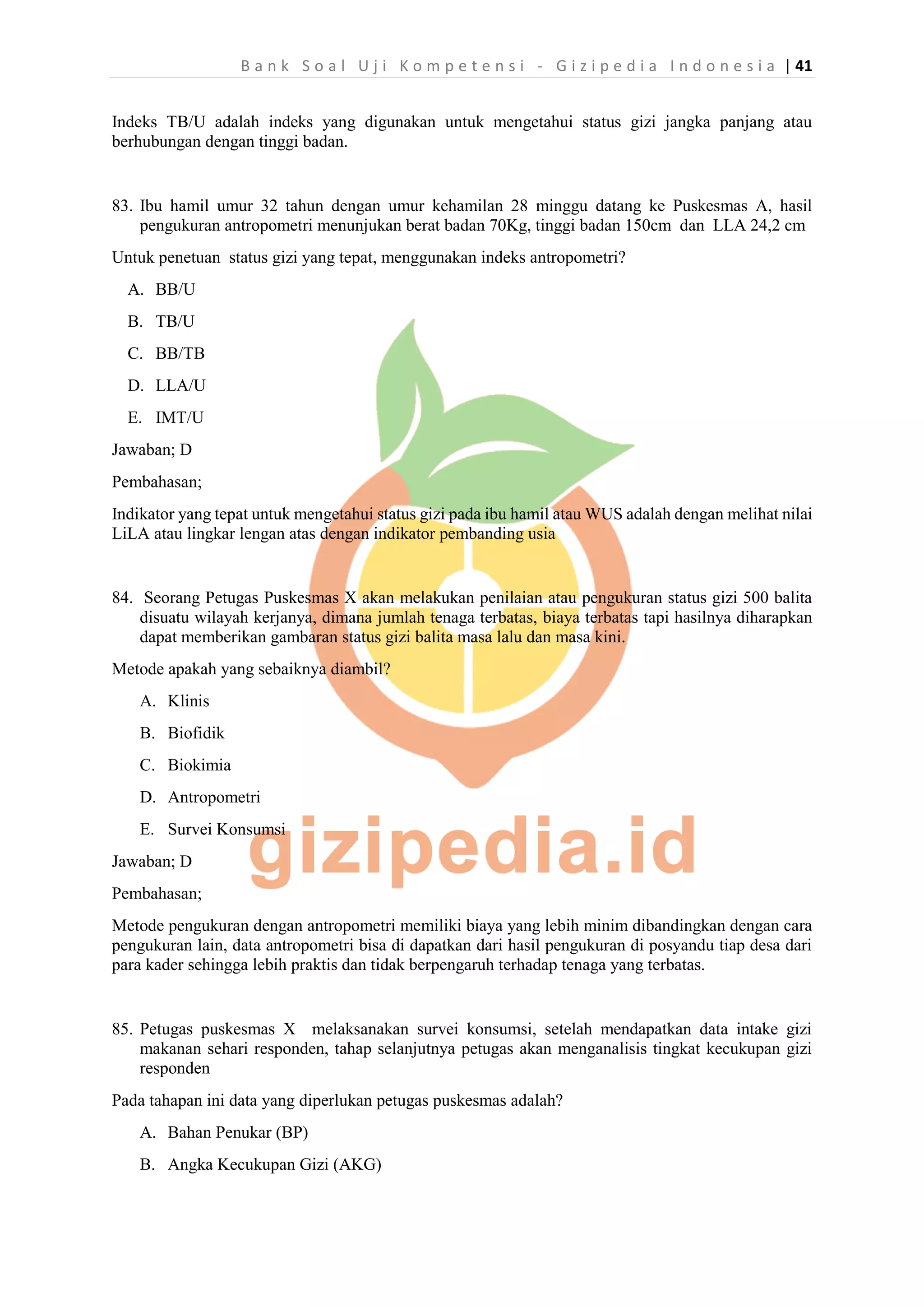(SAP) Bank Soal Uji Kompetensi Gizi.pdf
