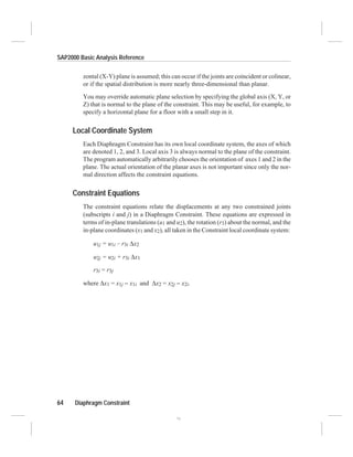 Sap2000 basic | PDF
