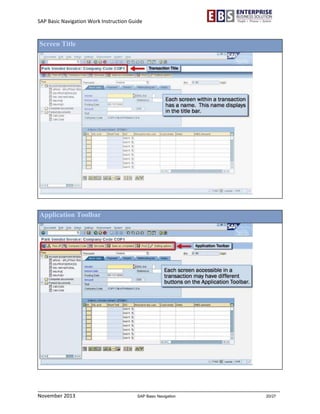 Sap navigation 2013 | PDF