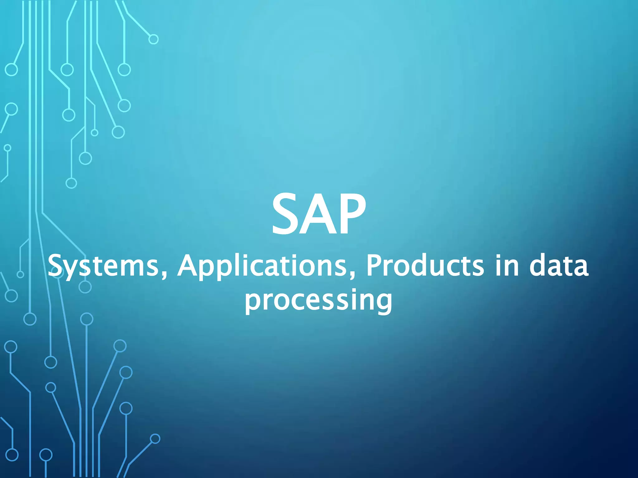Sap basics (SAP Modules) | PPTX