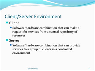 SAP Basics and Overview | PPT