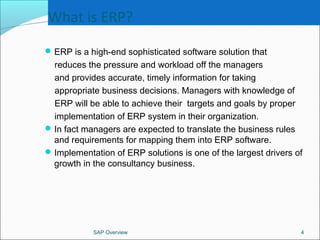 SAP Basics and Overview | PPT
