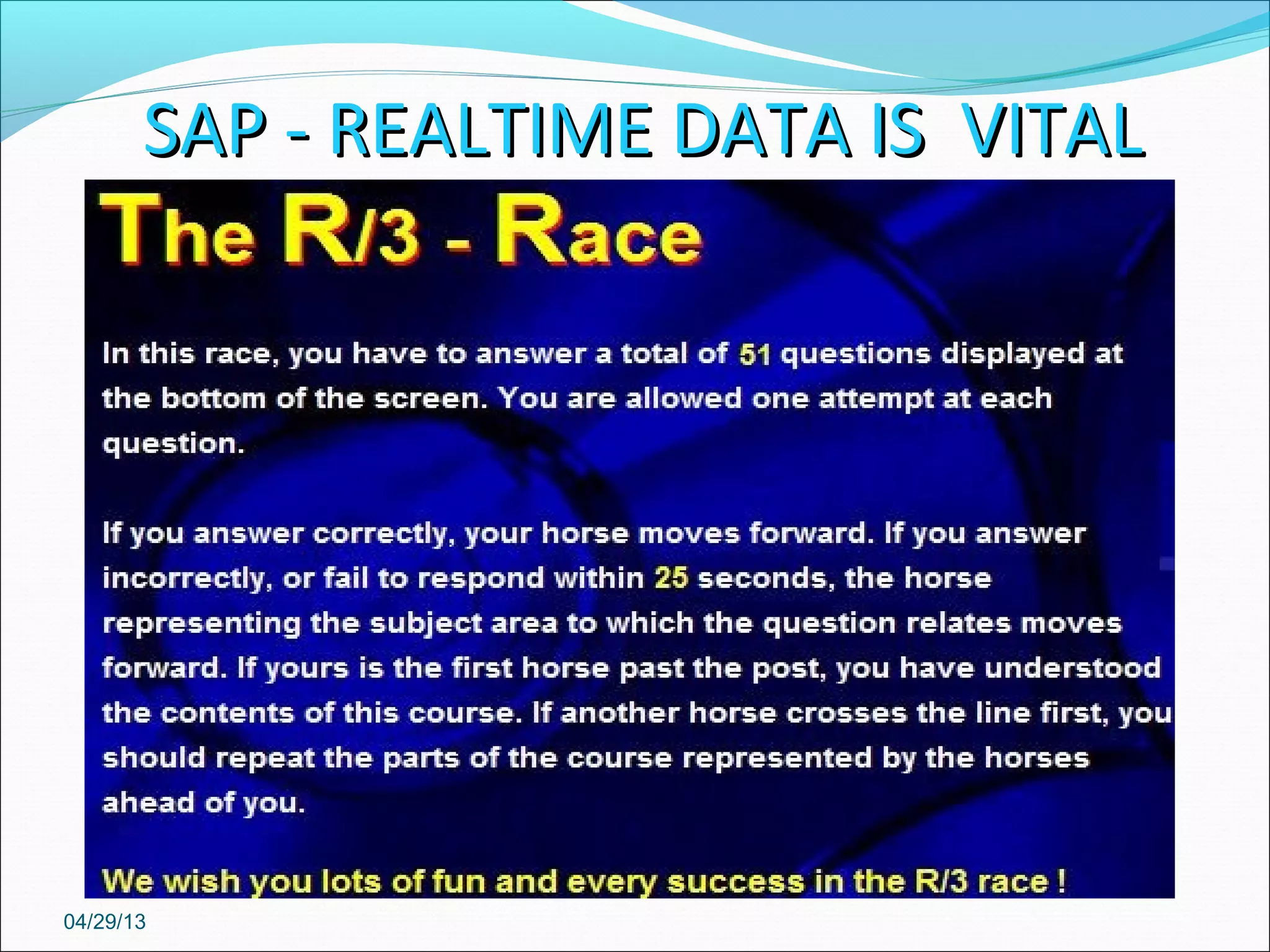 Sap basic training master data | PPT | Logistics | Business