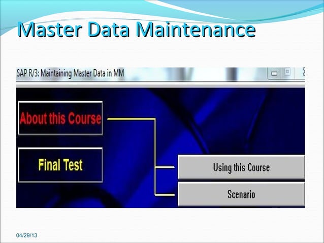 Sap basic training master data | PPT | Logistics | Business