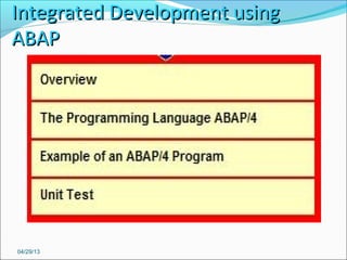 Sap basic training sap technical overview | PPT