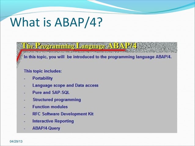 Sap basic training sap technical overview | PPT
