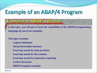 Sap basic training sap technical overview | PPT